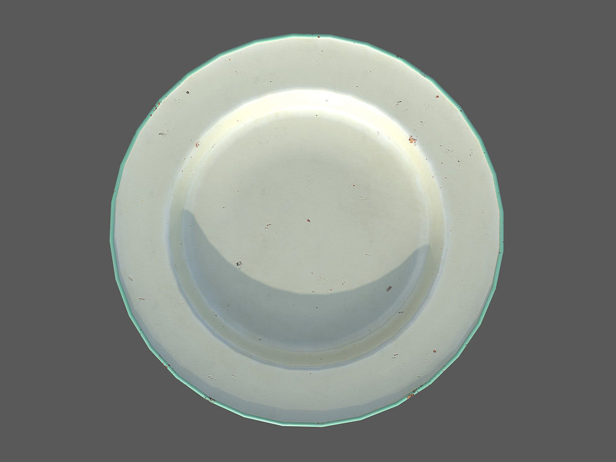 3D model Rusty plate VR / AR / low-poly | CGTrader