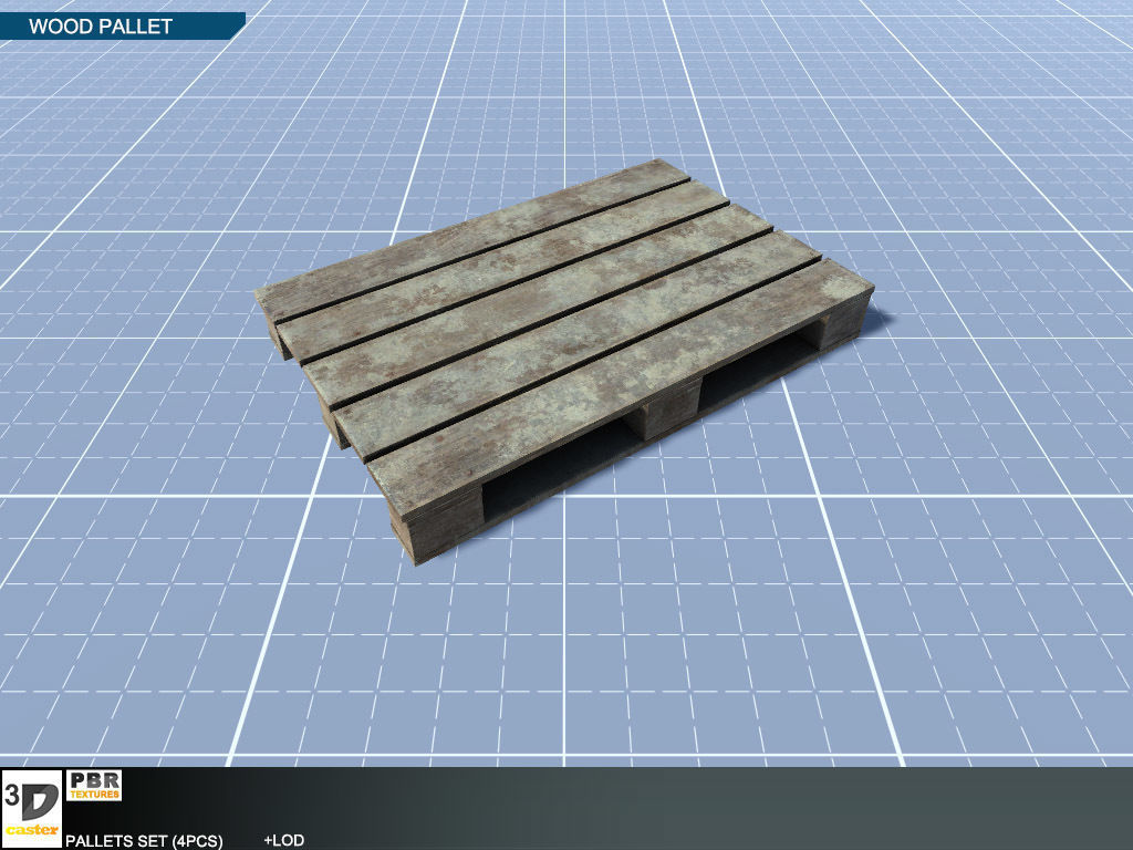 3D model Pallets Set VR / AR / low-poly | CGTrader