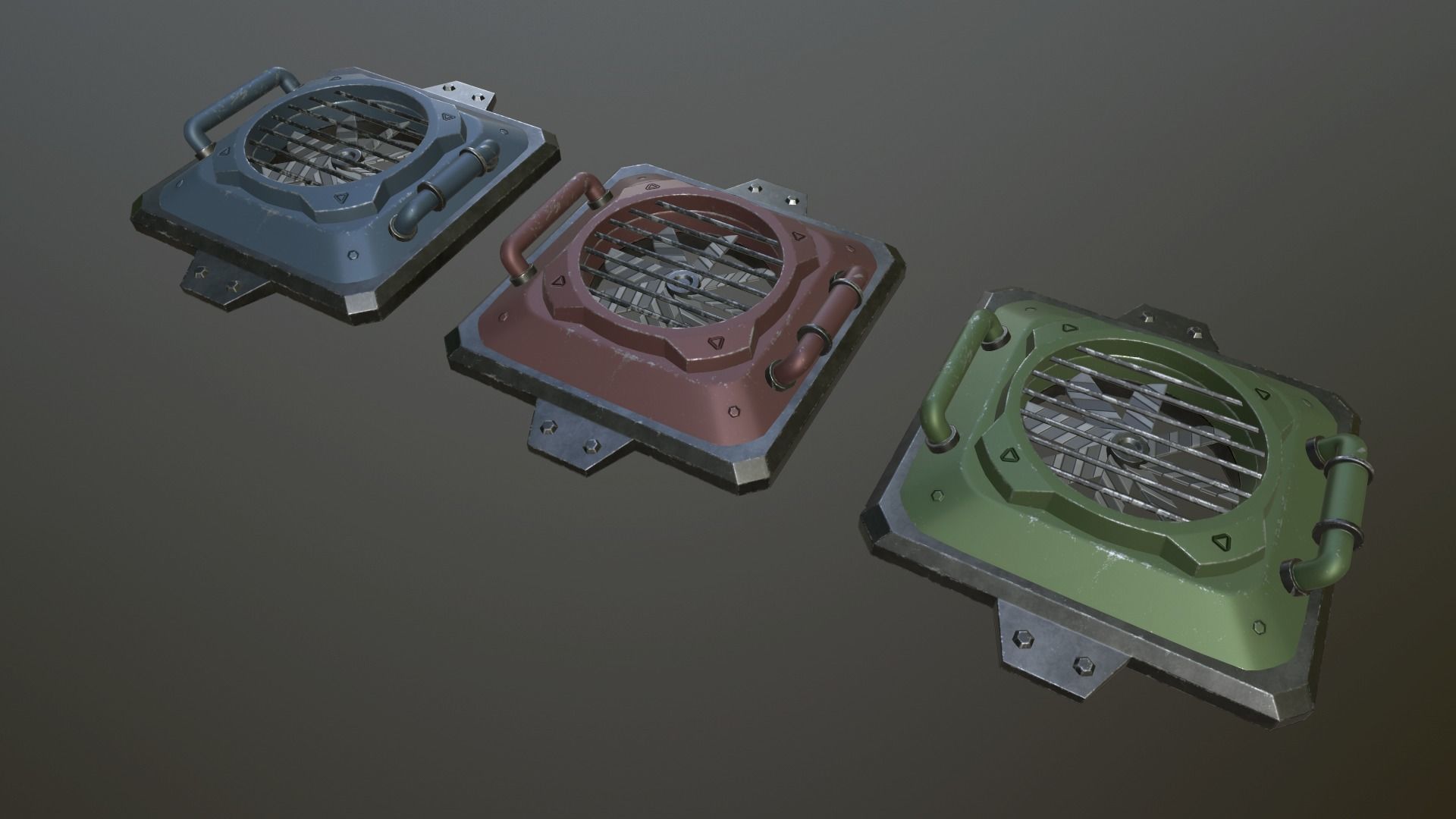 3D model Sci-fi fans VR / AR / low-poly | CGTrader