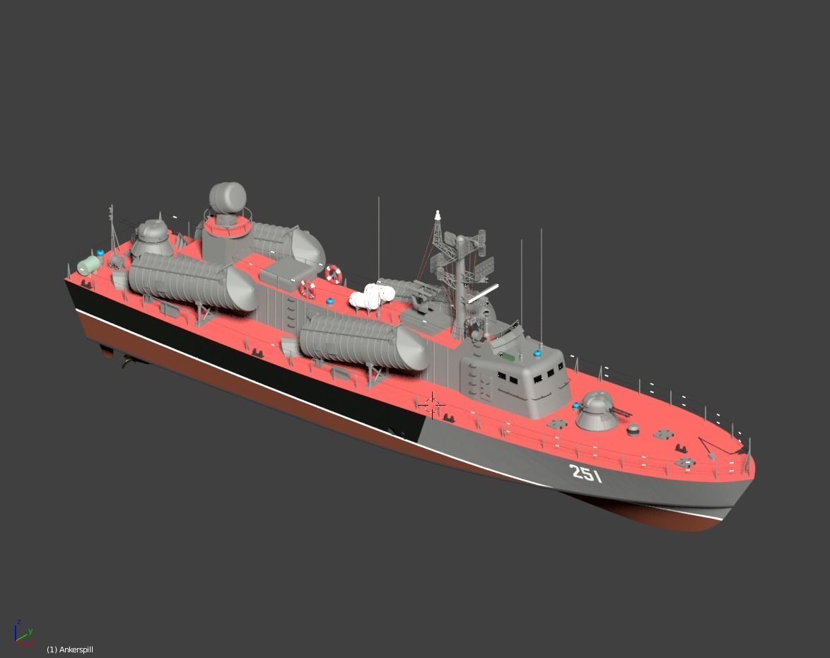 Russian Rocket Boat Project 205 NATO OSA I and OSA II 3D model | CGTrader