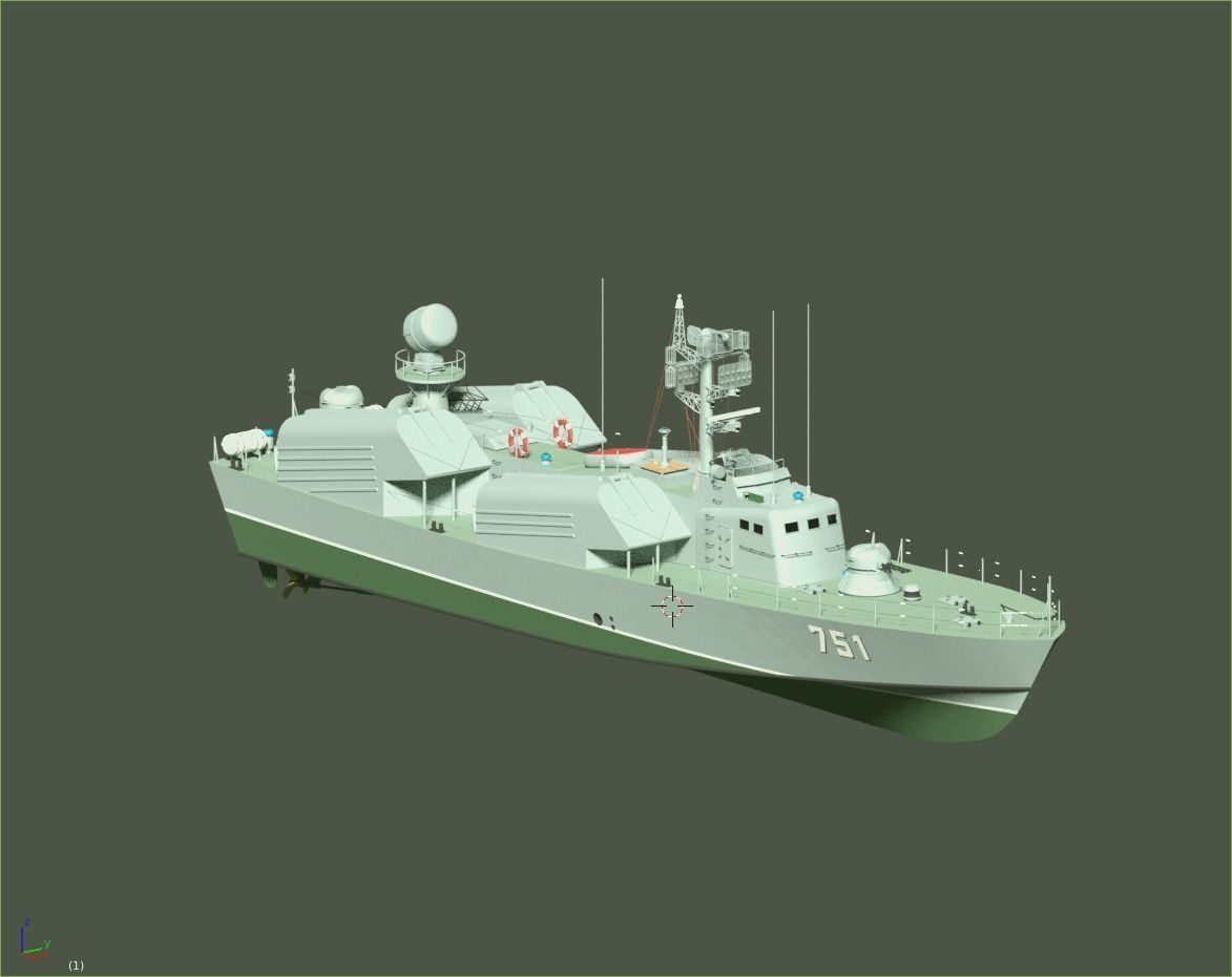 Russian Rocket Boat Project 205 NATO OSA I and OSA II 3D model | CGTrader
