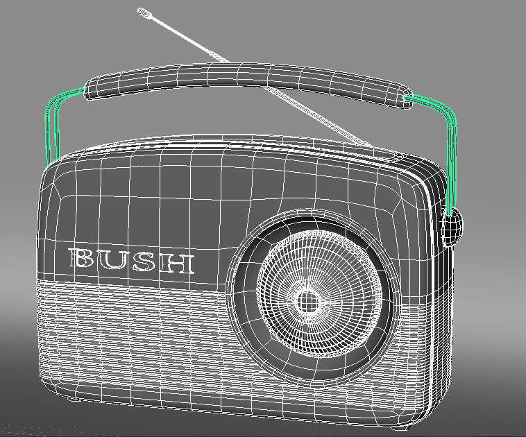 bush radio 3D model | CGTrader
