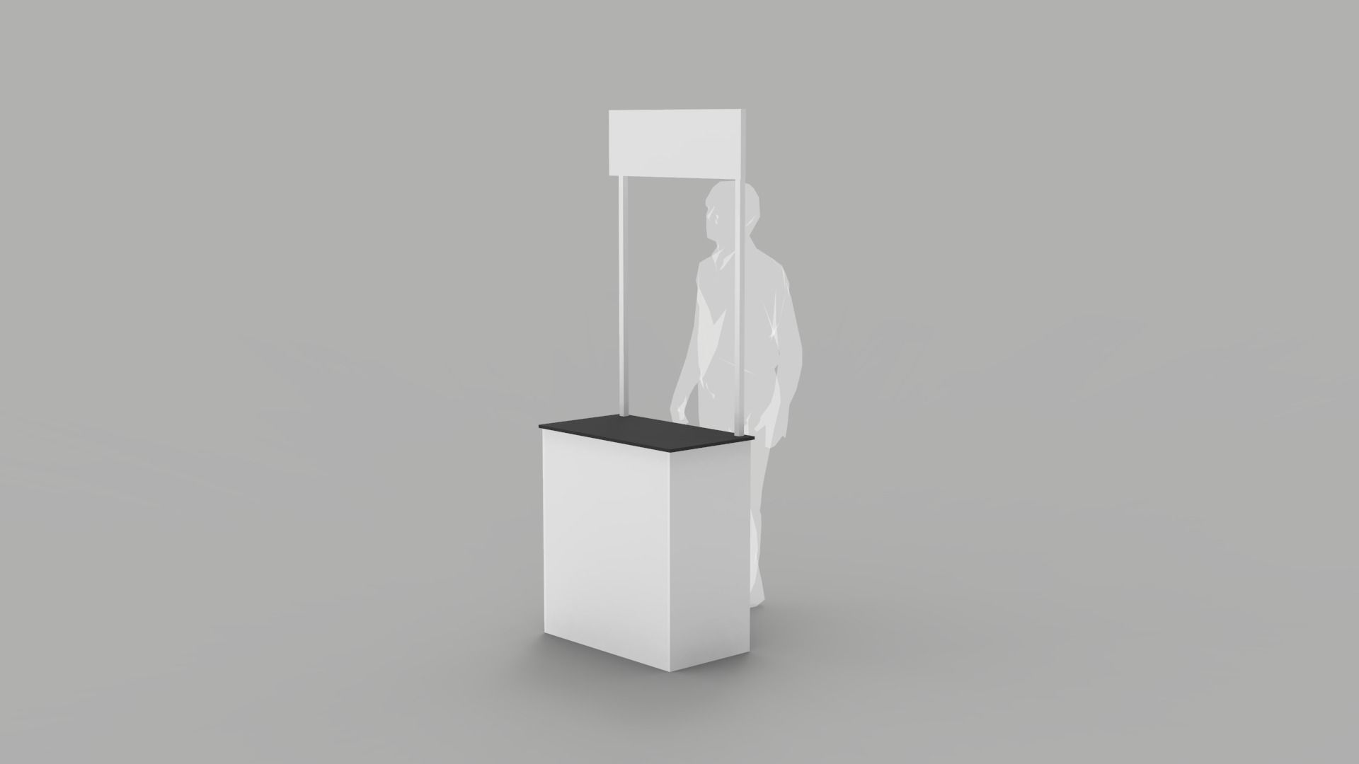 Simple Exhibition Booth 3D model | CGTrader