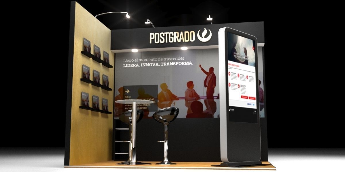 Stand for information 3D model | CGTrader