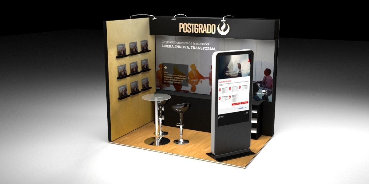 Stand for information 3D model | CGTrader