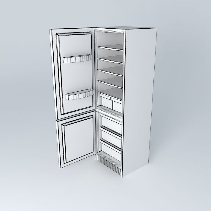 refrigerator free 3D Model .max .obj .3ds .fbx .stl .dae - CGTrader.com