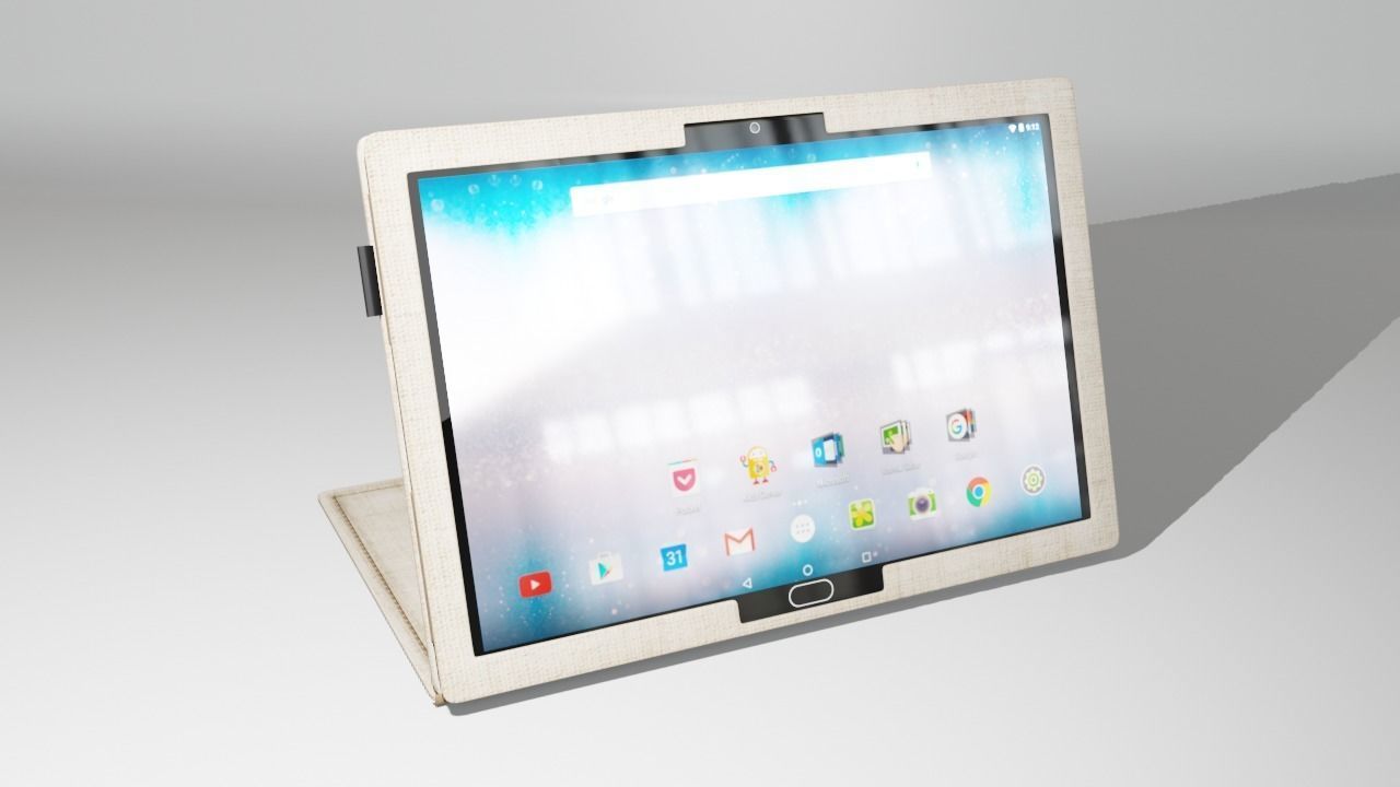 tablet with case 3D model | CGTrader