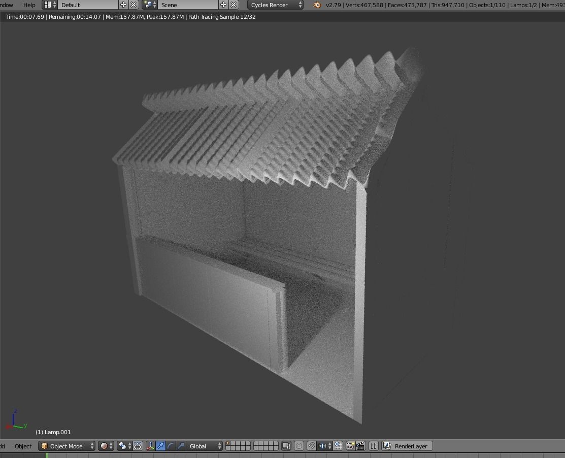 Old country bus station free 3D model | CGTrader
