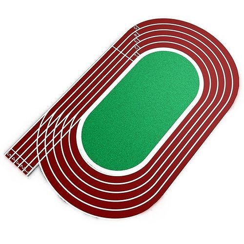 Running Track 3D model | CGTrader