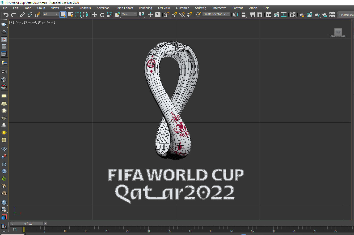 FIFA World Cup Qatar 2022 LOGO 3D model | CGTrader