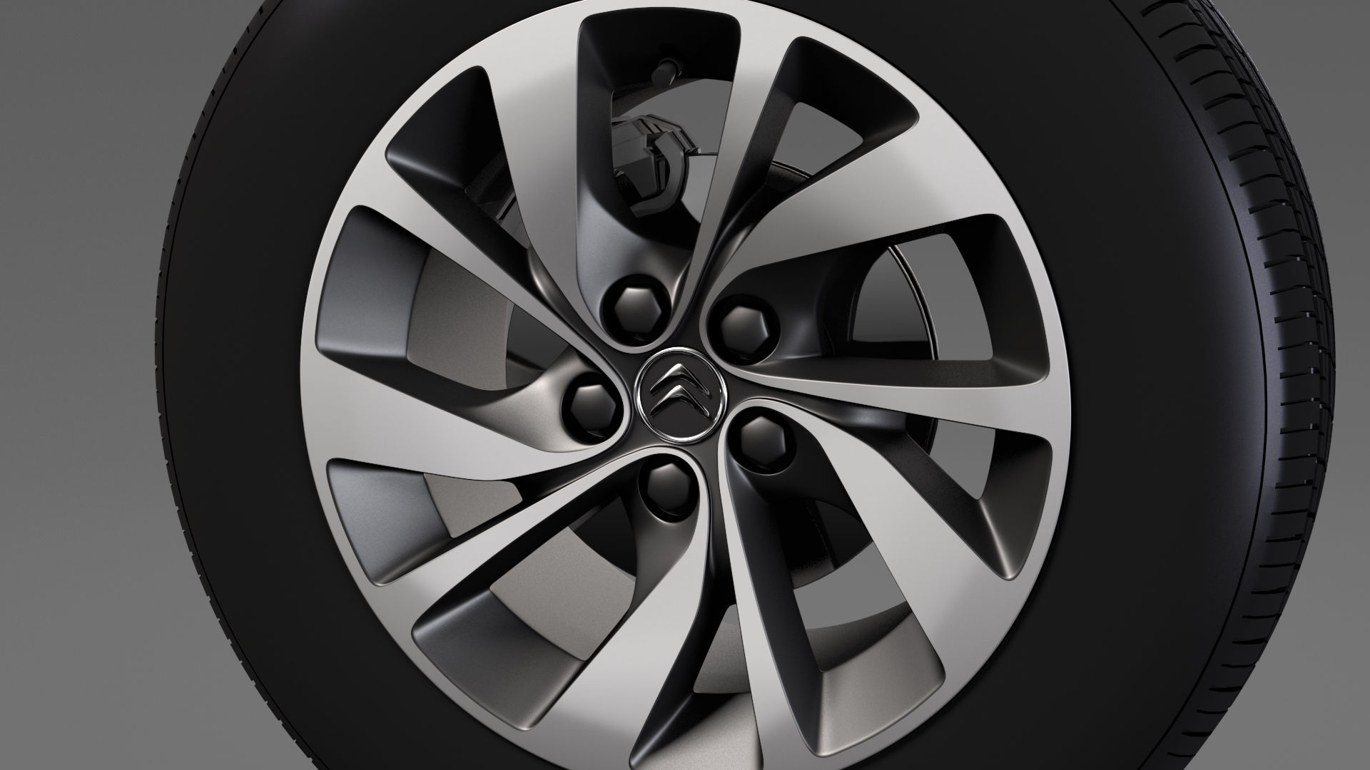 Citroen SpaceTourer 2017 wheel 3D model | CGTrader