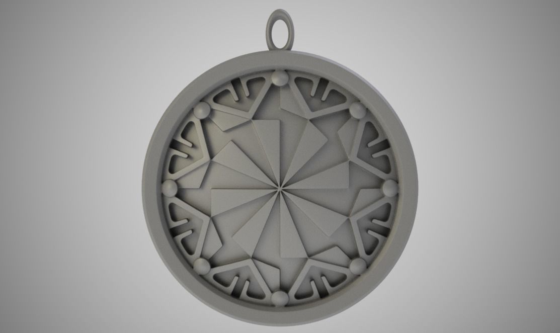 Sun Pendant 3D model 3D printable | CGTrader