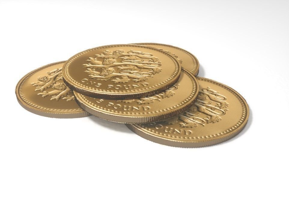 British Pound Coin 3D model | CGTrader