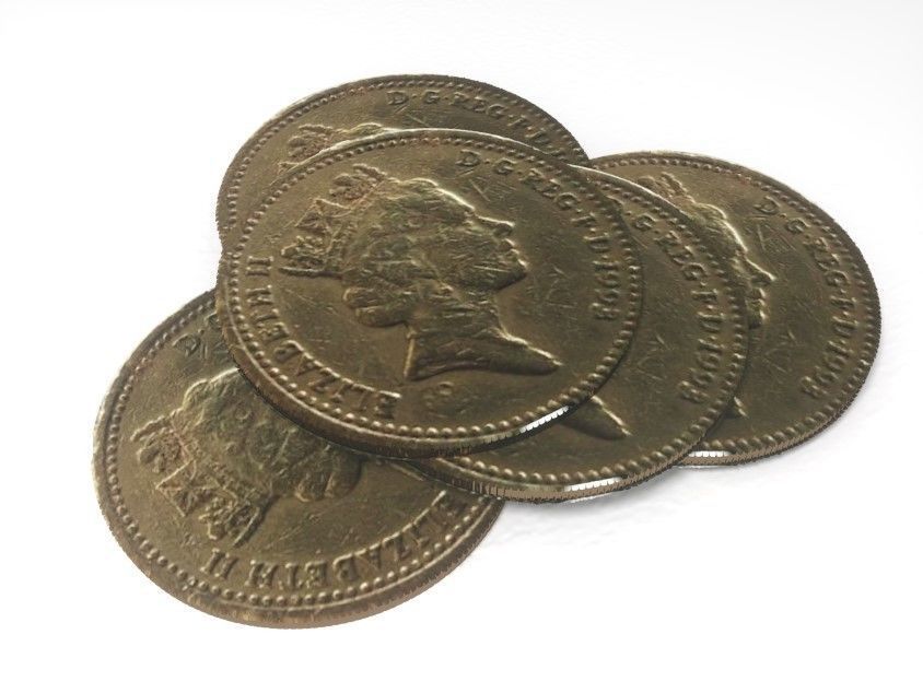British Pound Coin 3D model | CGTrader