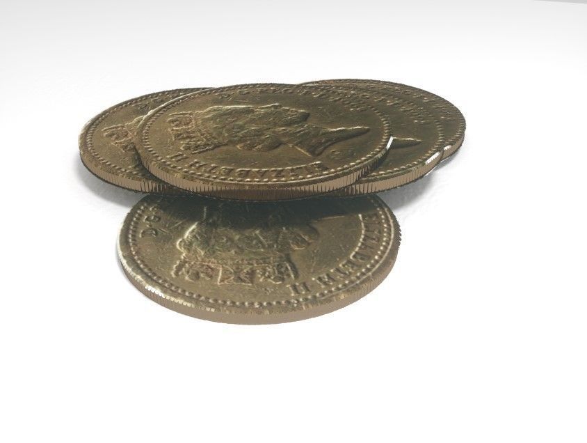 British Pound Coin 3D model | CGTrader