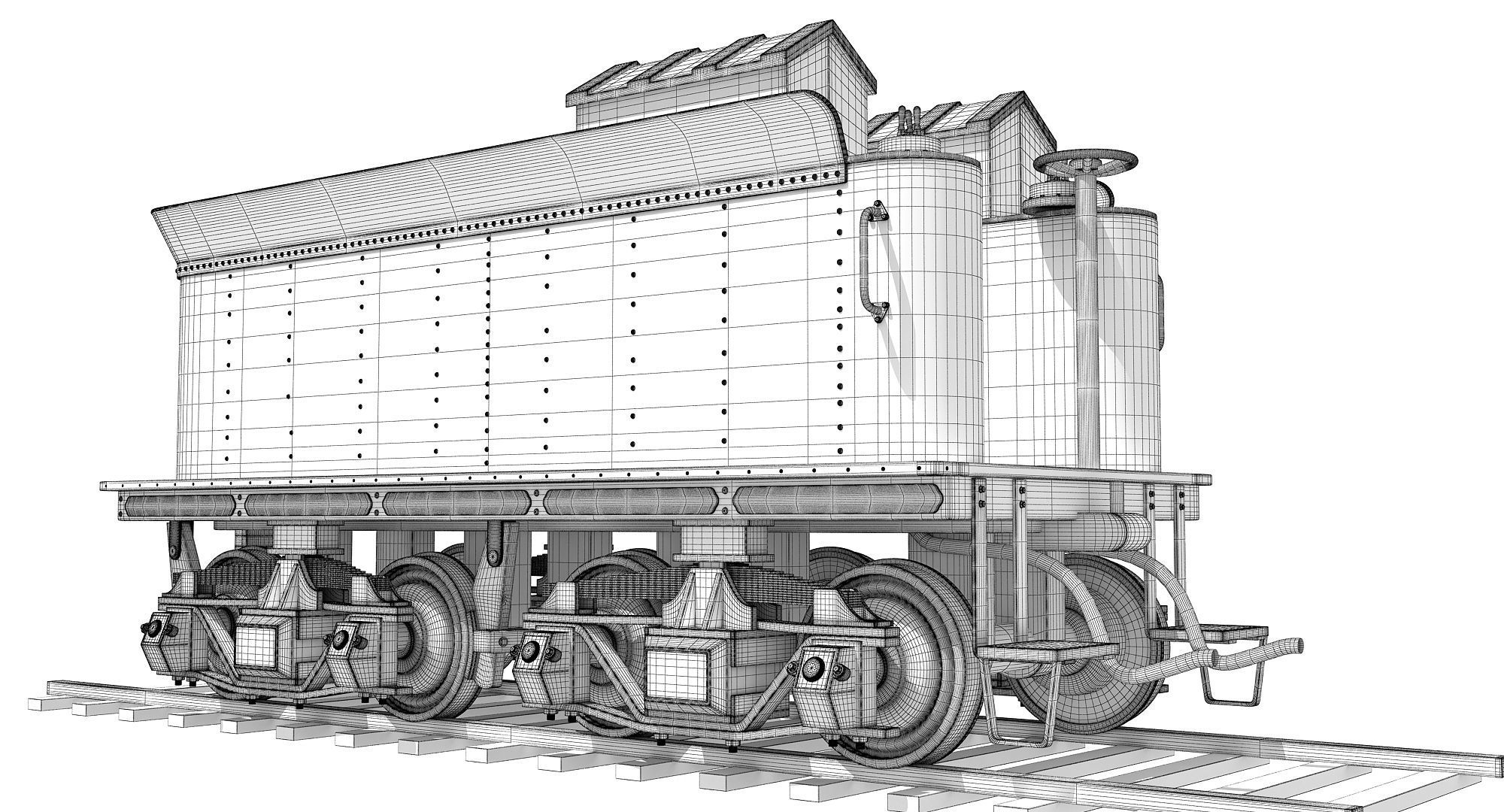 Locomotive Tender 3D model | CGTrader