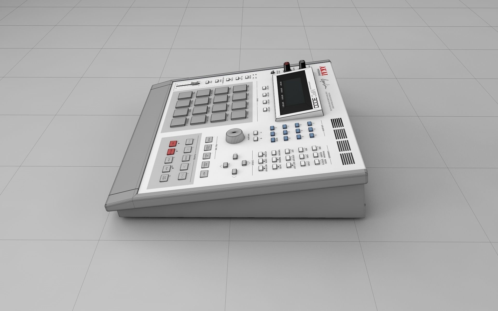 Akai MPC 3000 3D model | CGTrader