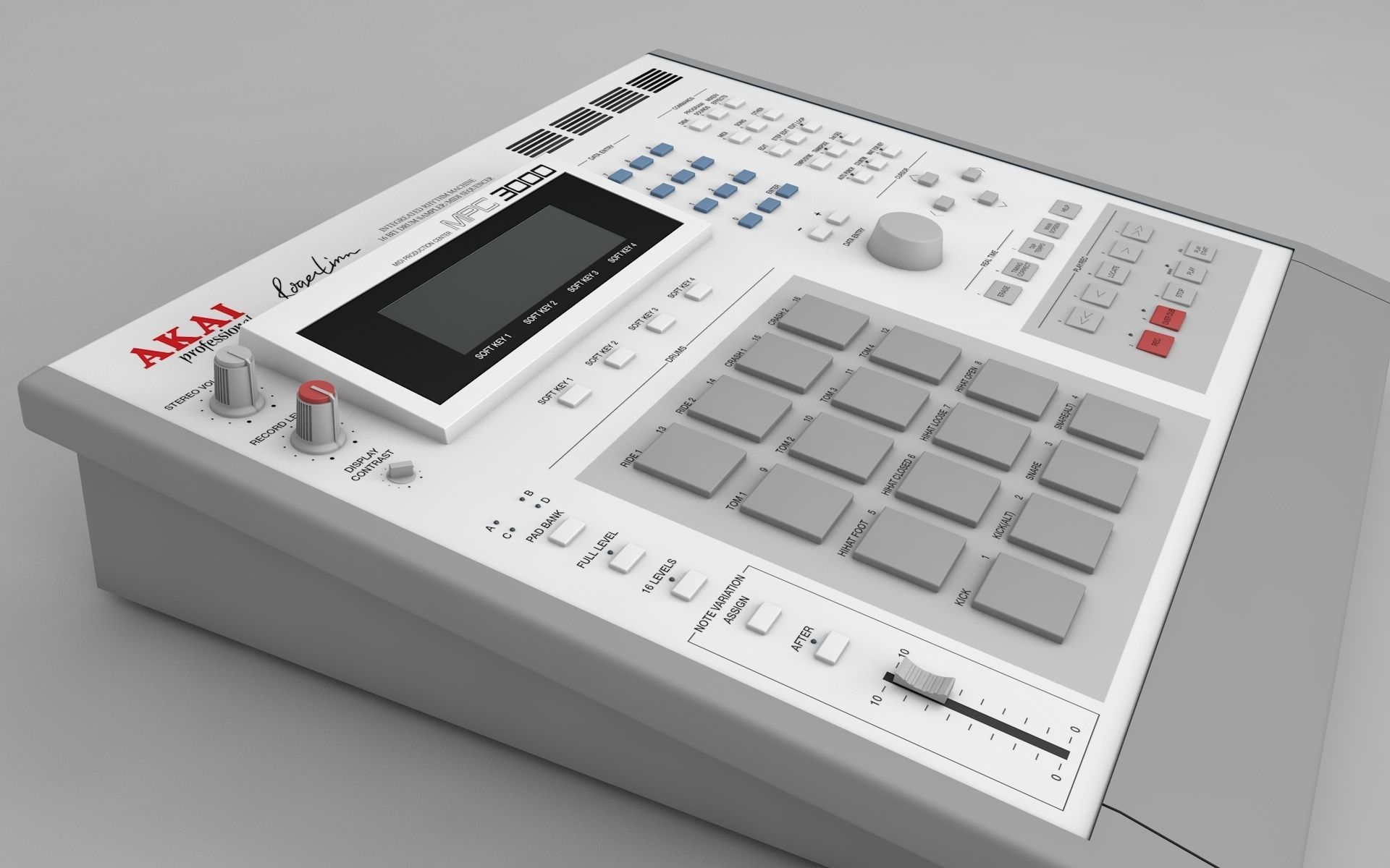 Akai MPC 3000 3D model | CGTrader
