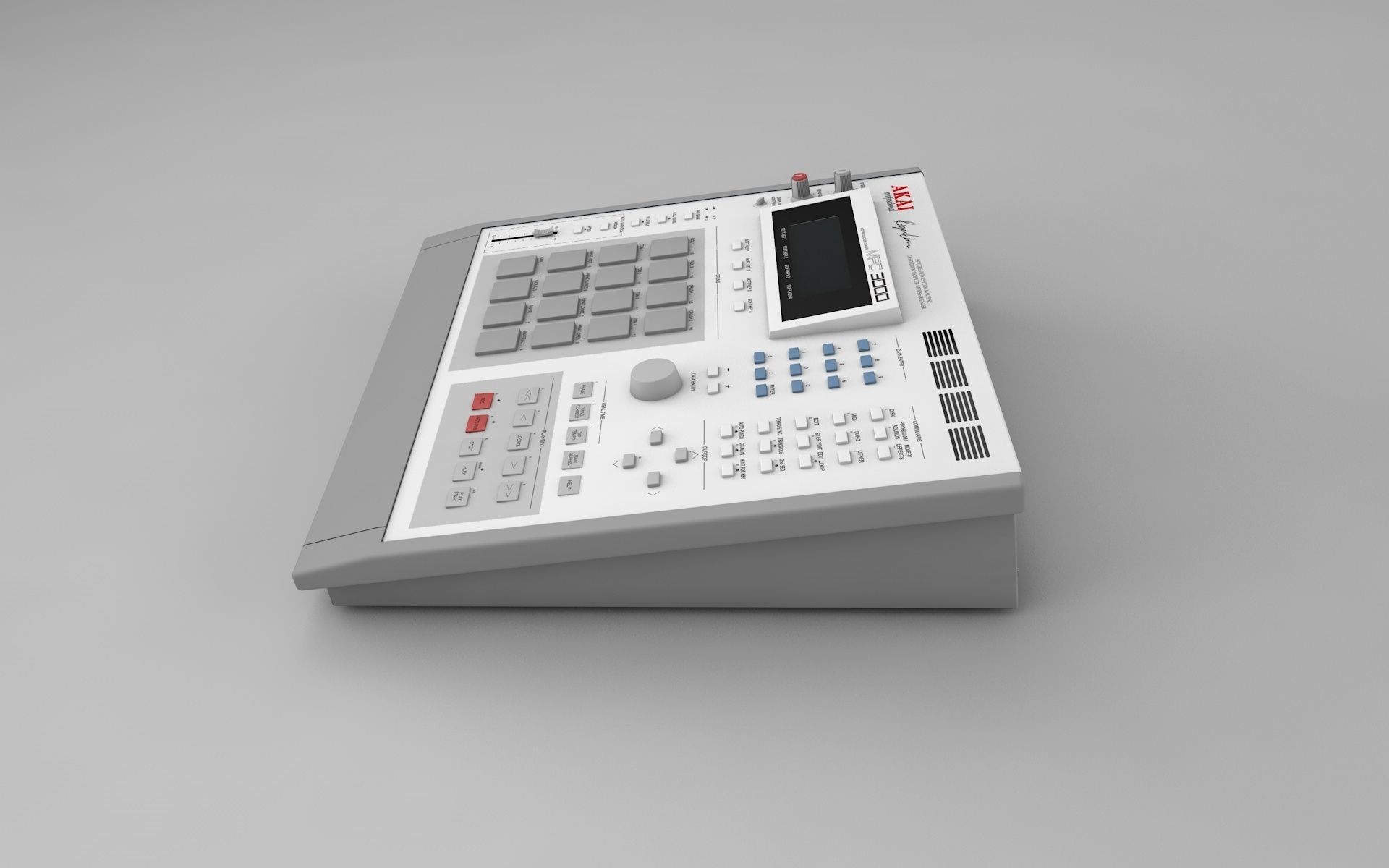 Akai MPC 3000 3D model | CGTrader