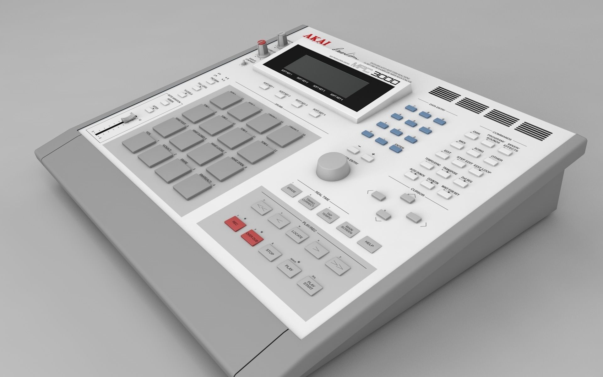 Akai MPC 3000 3D model | CGTrader