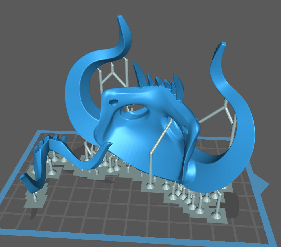 mask horned 3d print 3D model 3D printable | CGTrader