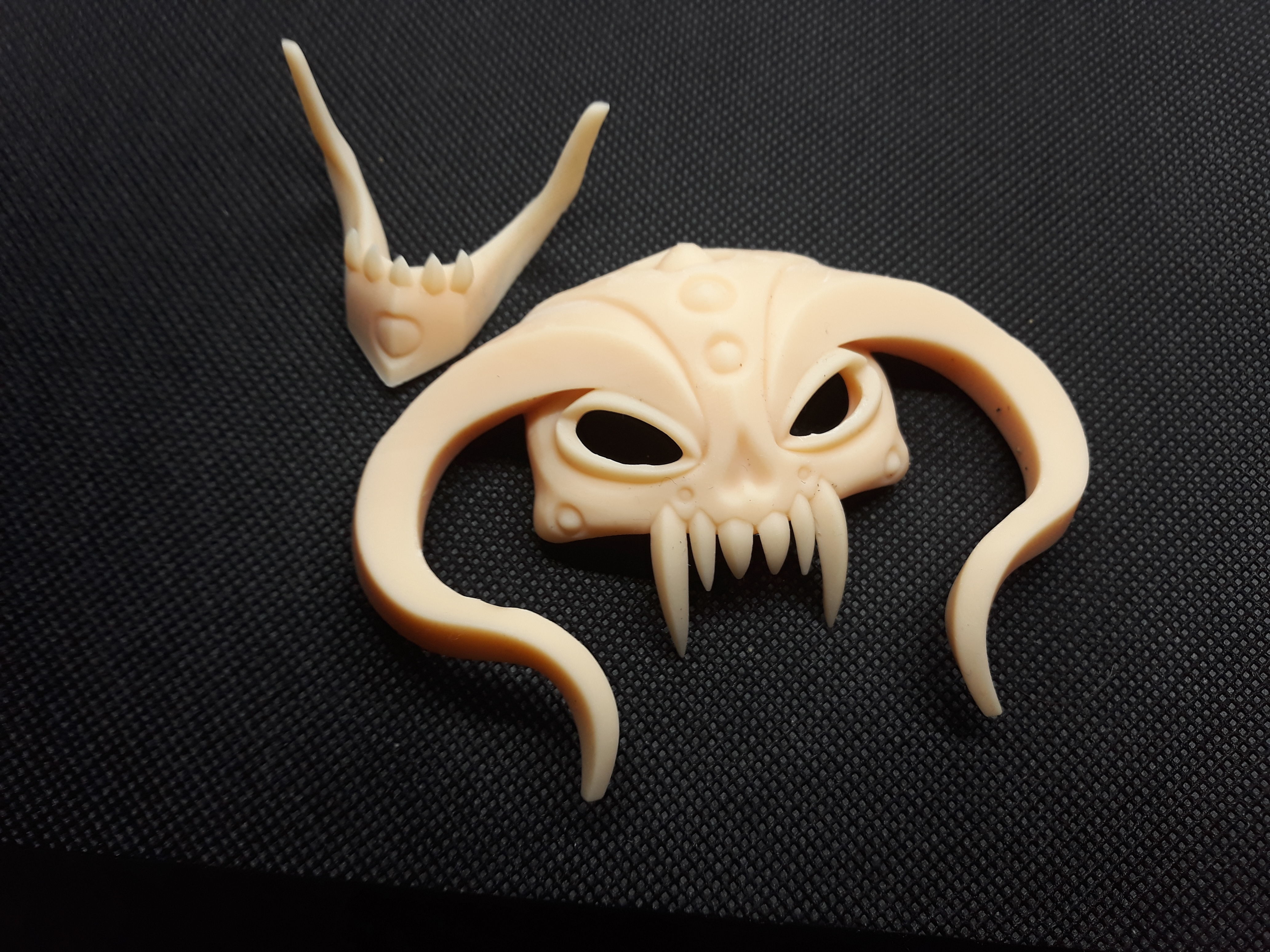 mask horned 3d print 3D model 3D printable | CGTrader