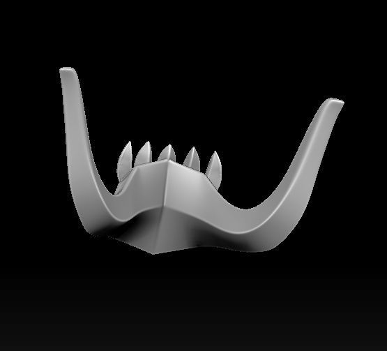 mask horned 3d print 3D model 3D printable | CGTrader