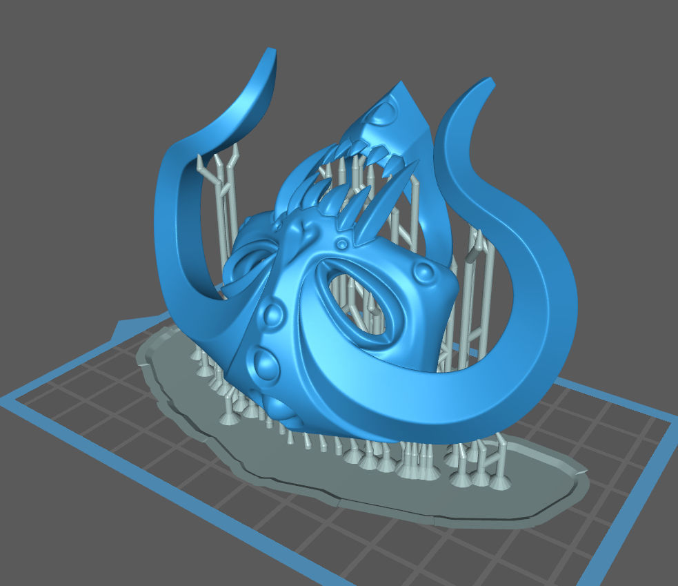 mask horned 3d print 3D model 3D printable | CGTrader