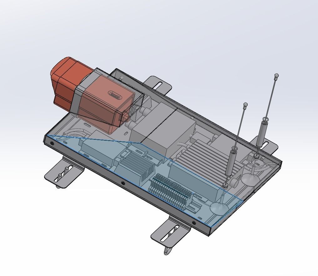 The outdoor camera mechanism 3D model animated rigged | CGTrader