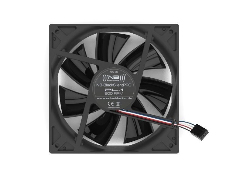 Noiseblocker NB BlackSilent Pro 120mm PC Fan 3D model | CGTrader