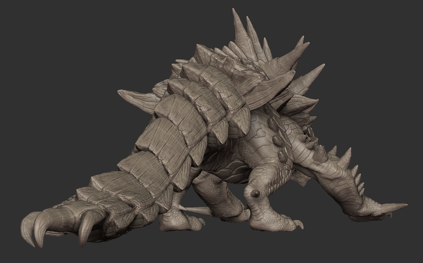 Akantor from Monster Hunter Zbrush Highpoly 3D model | CGTrader