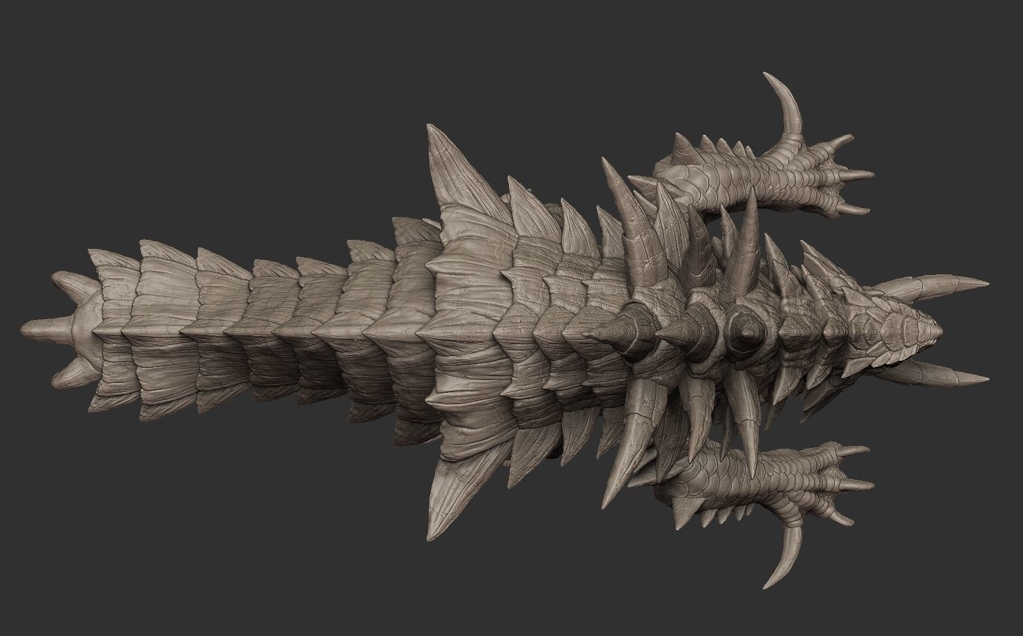 Akantor from Monster Hunter Zbrush Highpoly 3D model | CGTrader