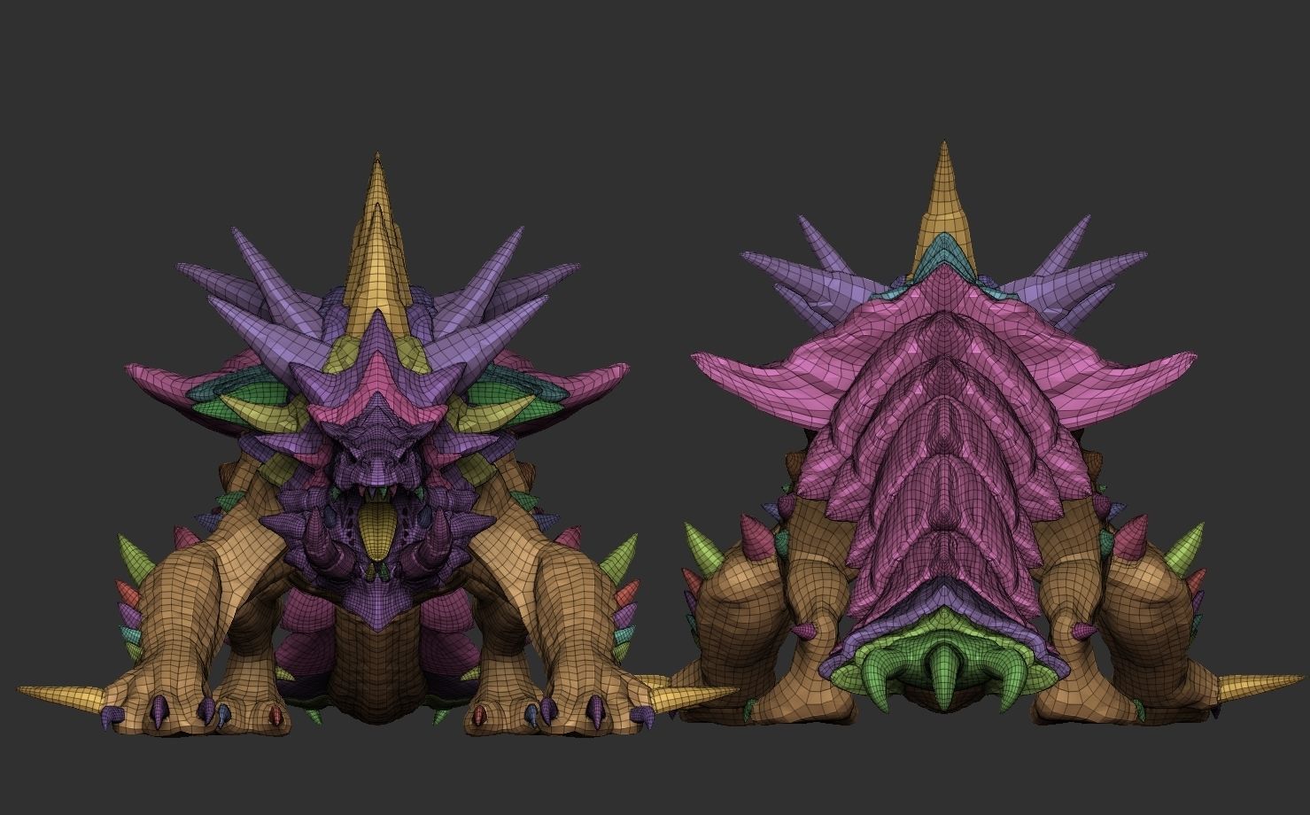 Akantor from Monster Hunter Zbrush Highpoly 3D model | CGTrader