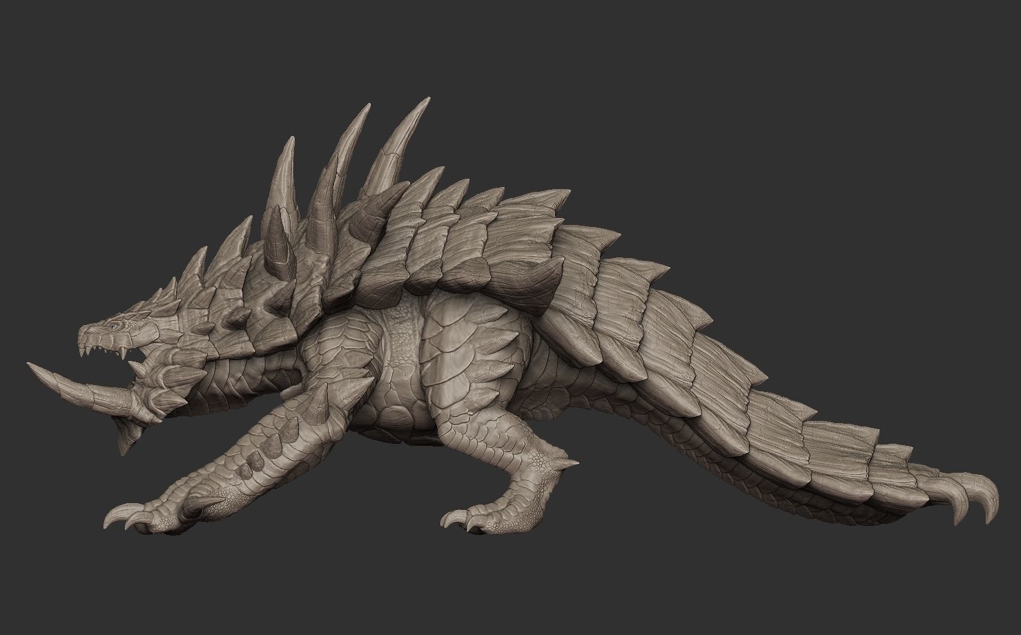 Akantor from Monster Hunter Zbrush Highpoly 3D model | CGTrader
