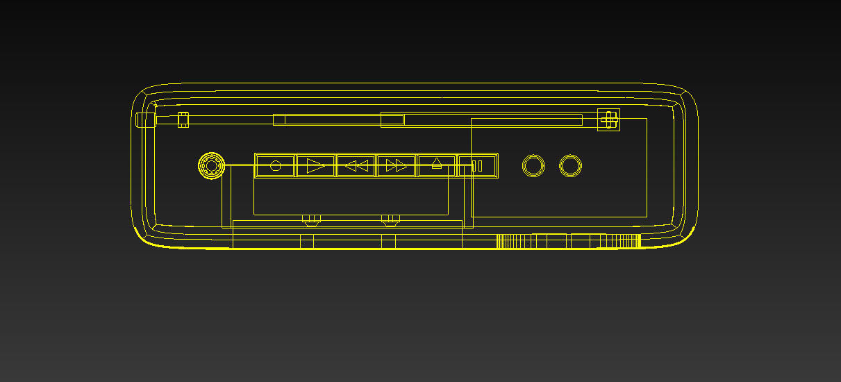 80s style radio 3D model | CGTrader