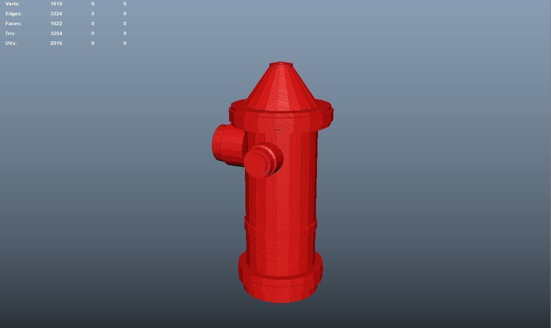 Low poly Fire hydrant free VR / AR / low-poly 3D model | CGTrader
