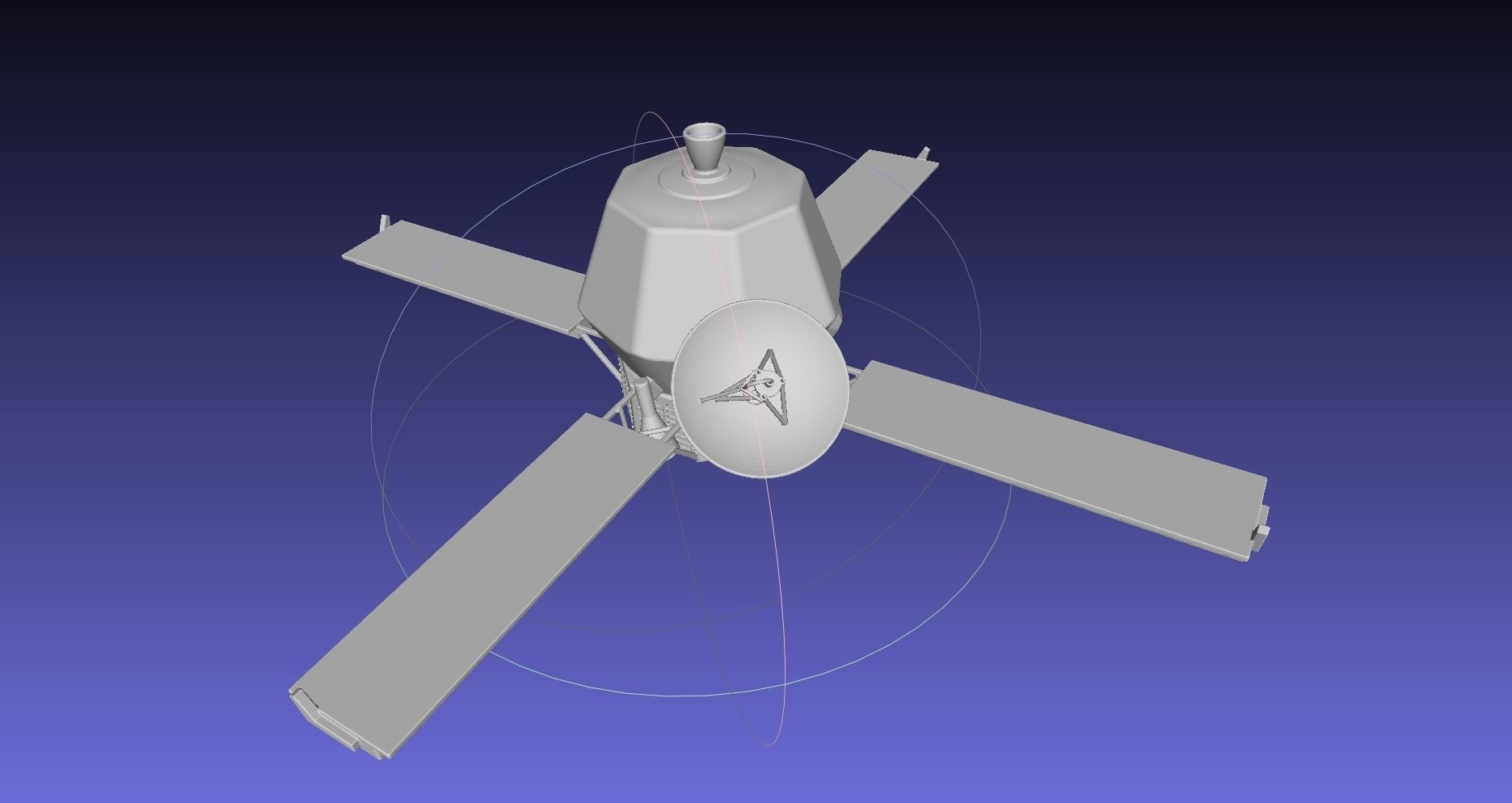 Mariner 9 Mars Probe Basic Printable Model 3D model 3D printable | CGTrader