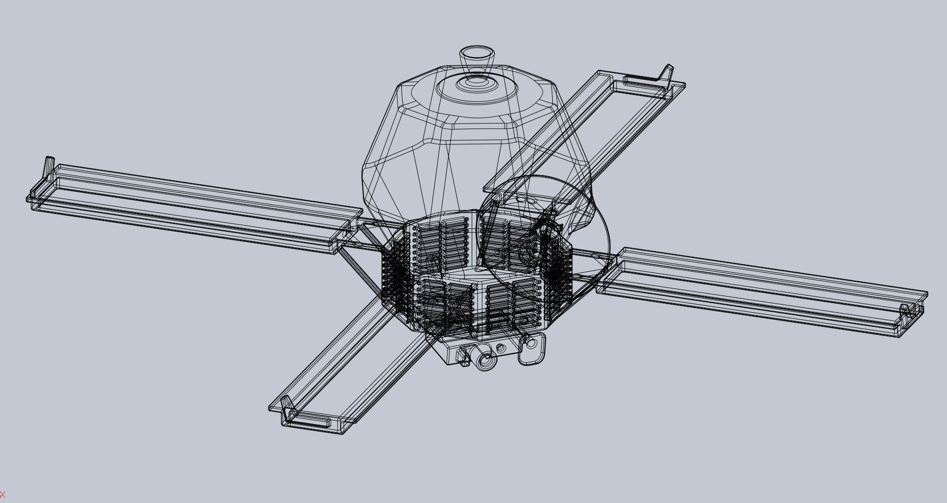 Mariner 9 Mars Probe Basic Printable Model 3D model 3D printable | CGTrader