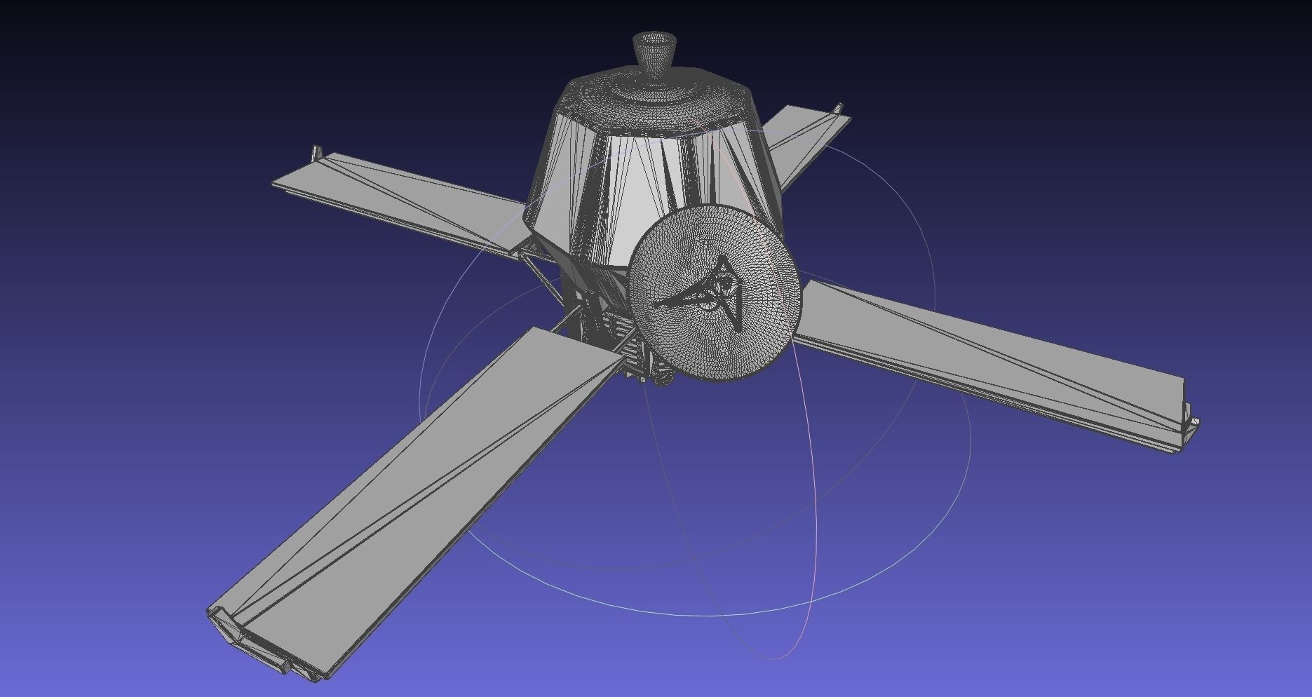 Mariner 9 Mars Probe Basic Printable Model 3D model 3D printable | CGTrader