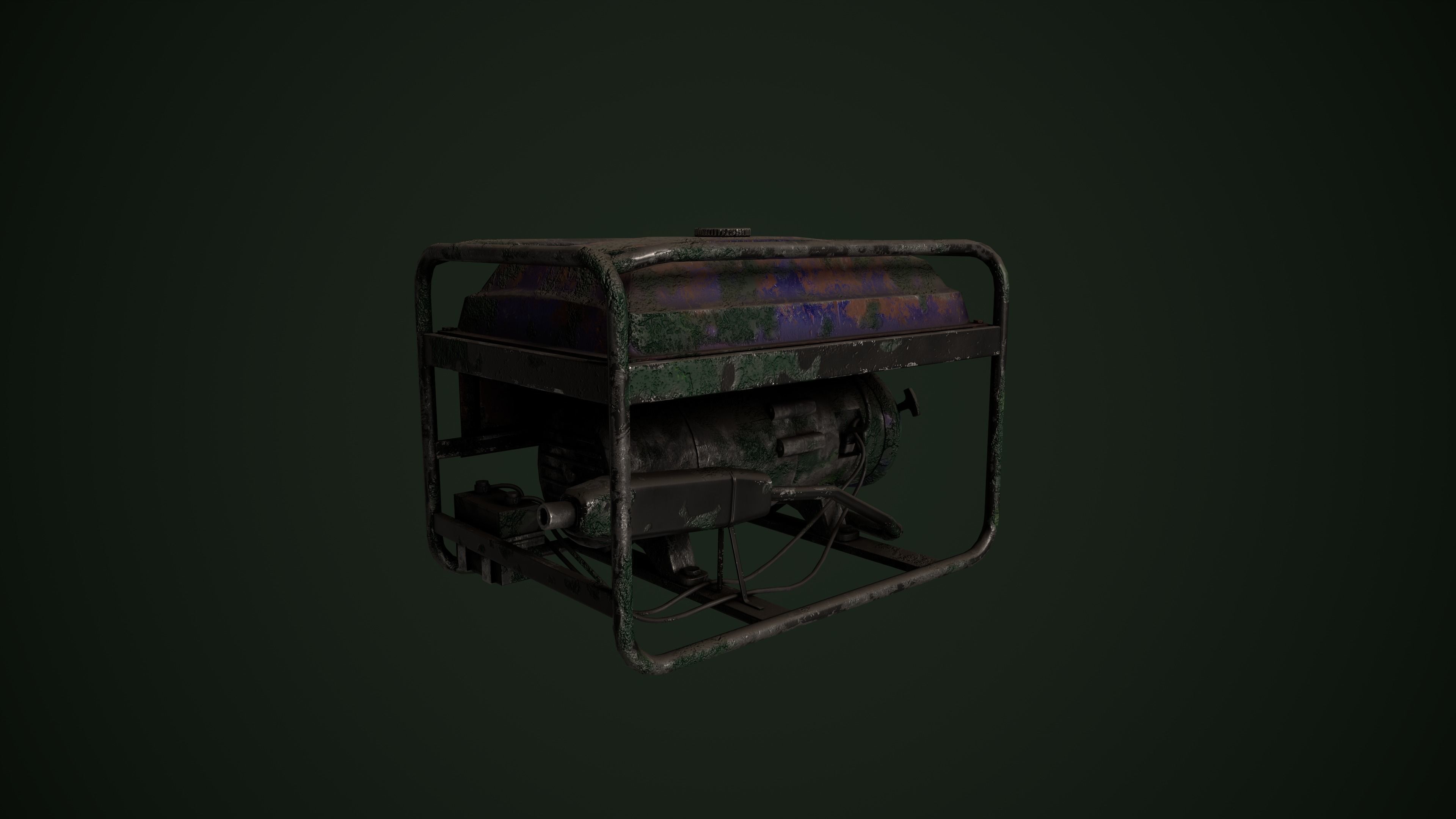 Old generator free VR / AR / low-poly 3D model | CGTrader