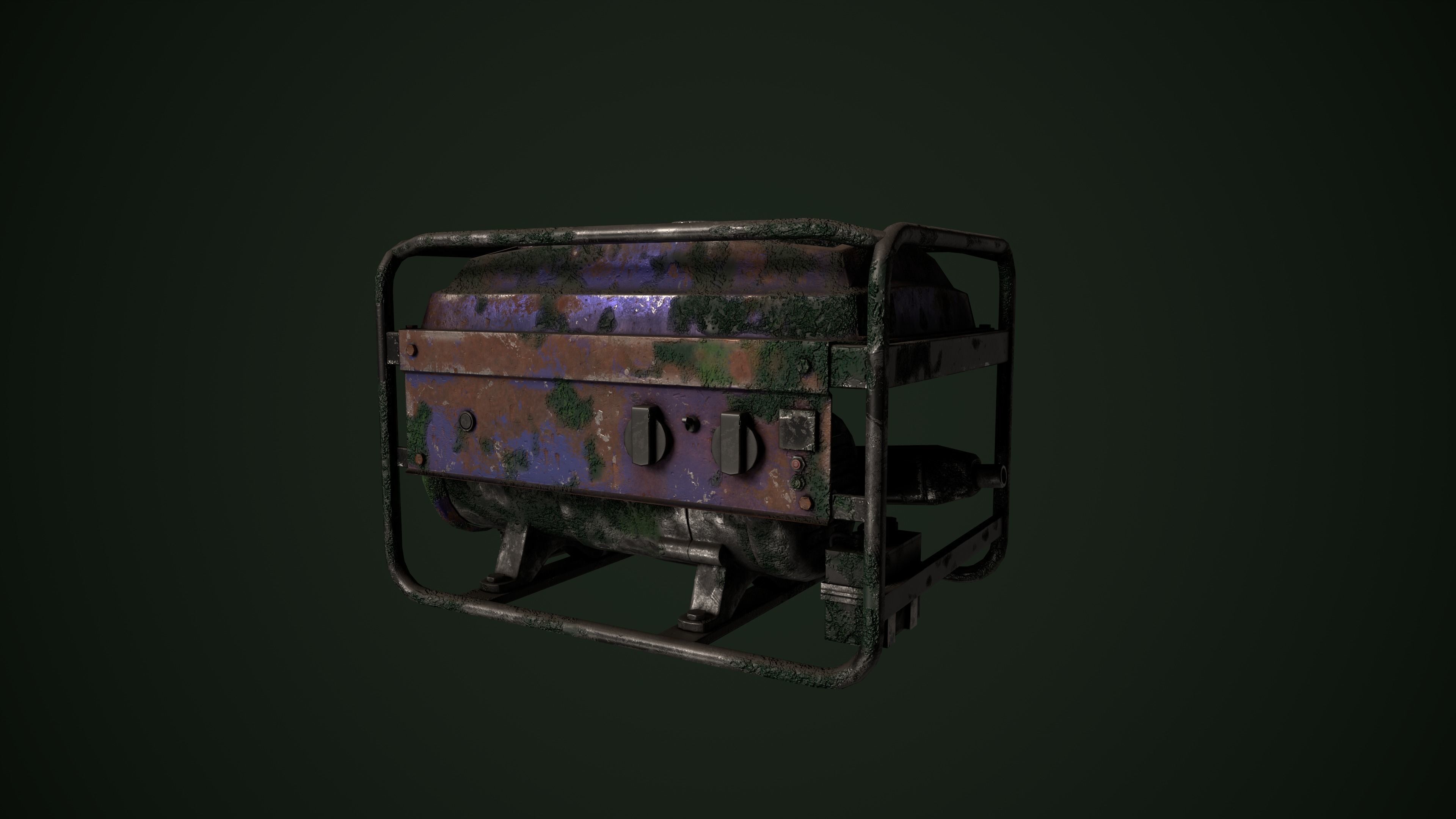 Old generator free VR / AR / low-poly 3D model | CGTrader