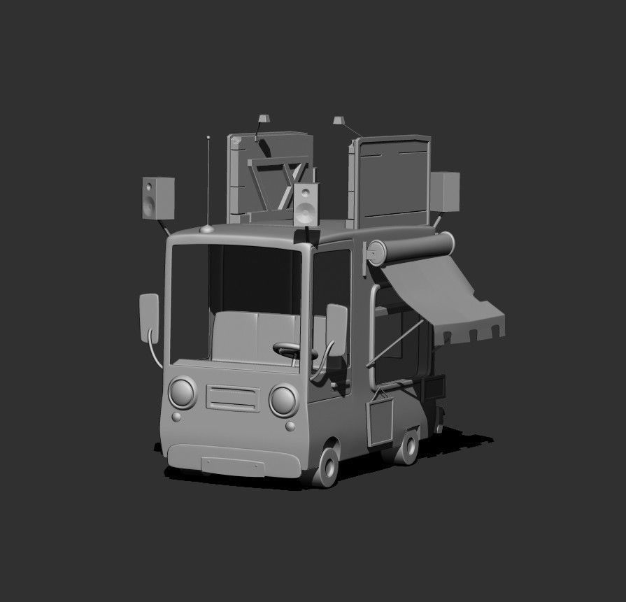 Car cartoon free 3D model | CGTrader