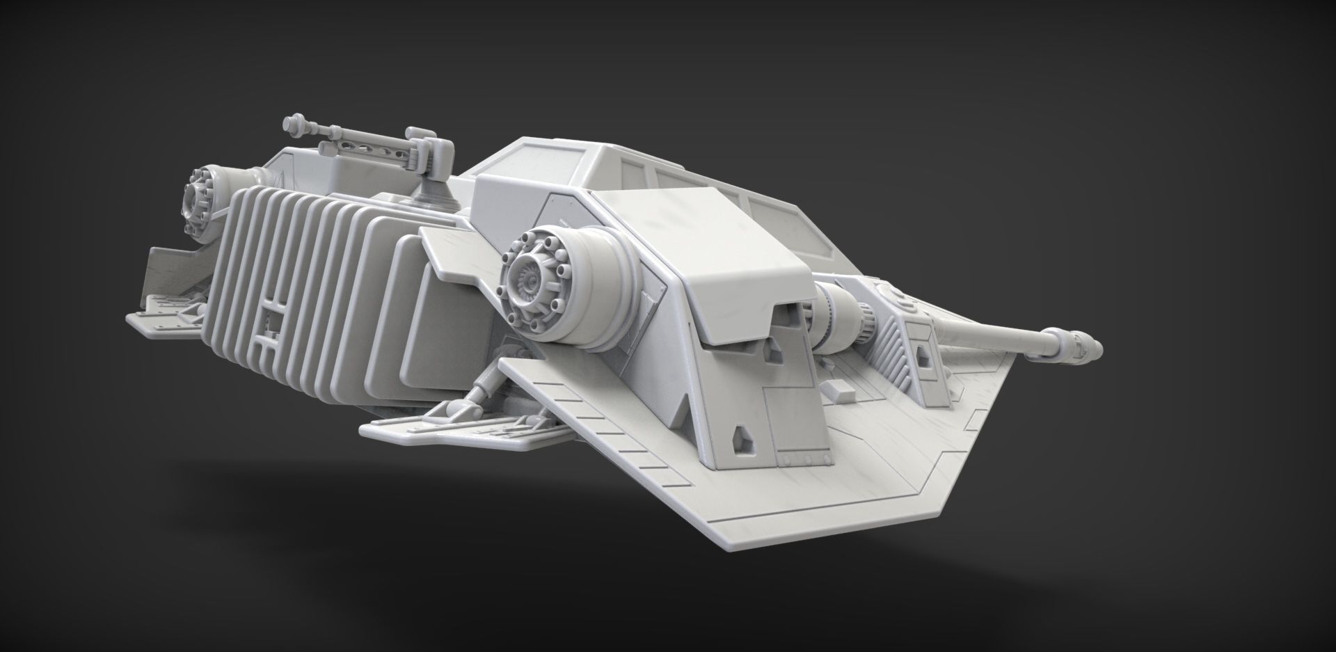Airspeeder - Snowspeeder T-47 Starwars Ship 3D Print 3D model 3D ...