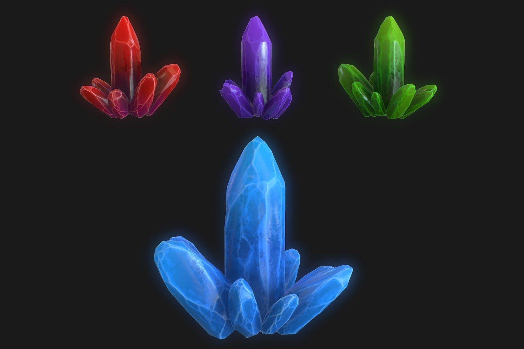 3D model Stylized Crystal VR / AR / low-poly | CGTrader