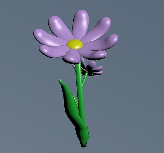 Purple Flower 3D model | CGTrader