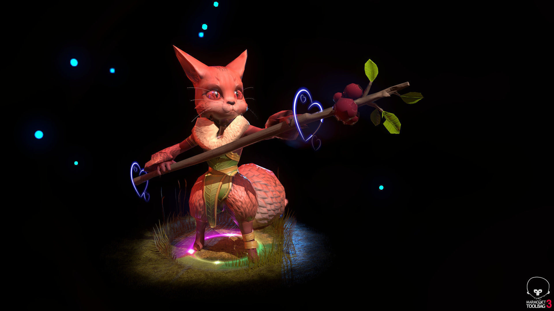 Berry Twig free VR / AR / low-poly 3D model animated rigged | CGTrader