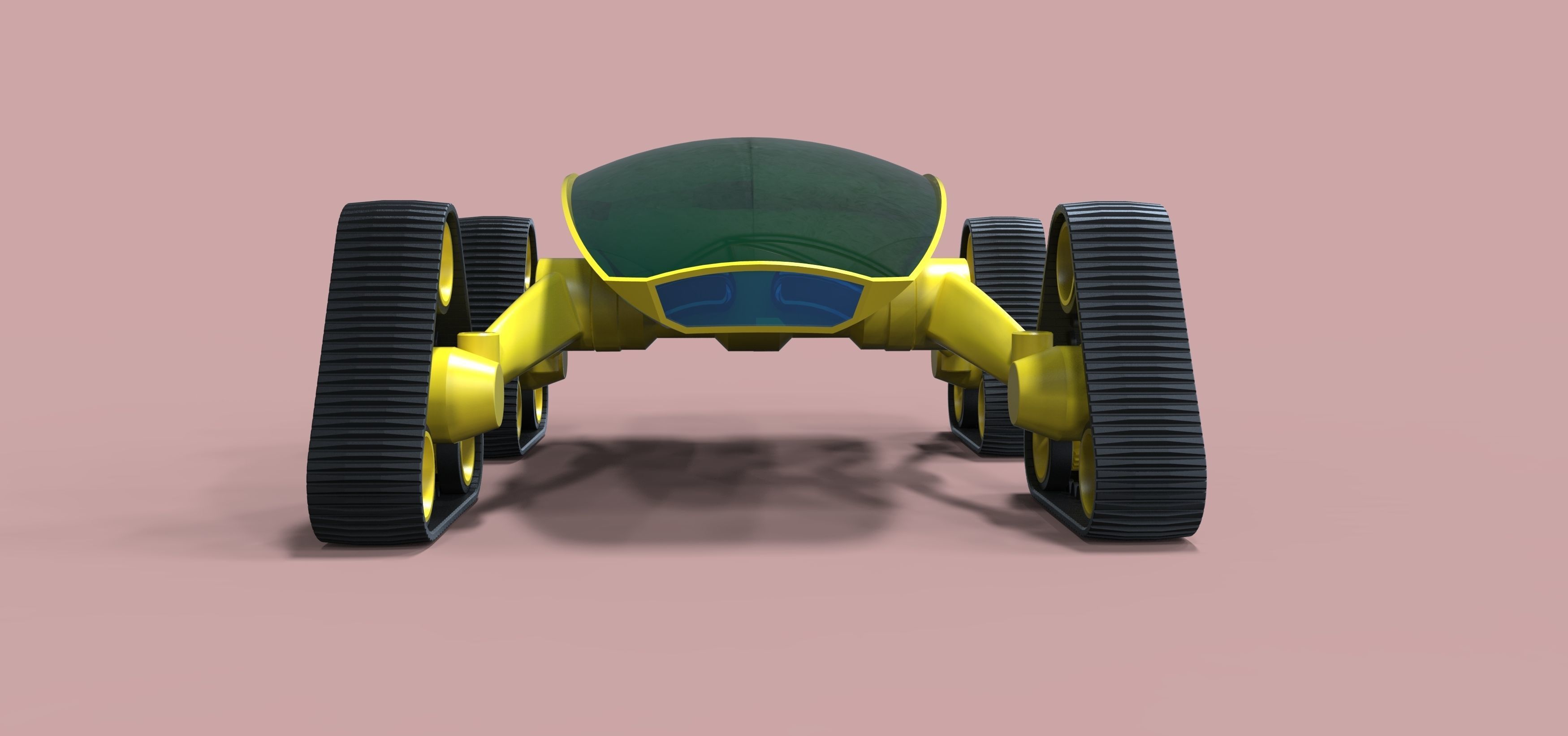 Rover robot with wheels 3D model | CGTrader