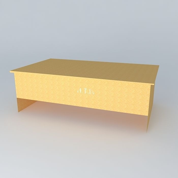 School Table 3D model | CGTrader