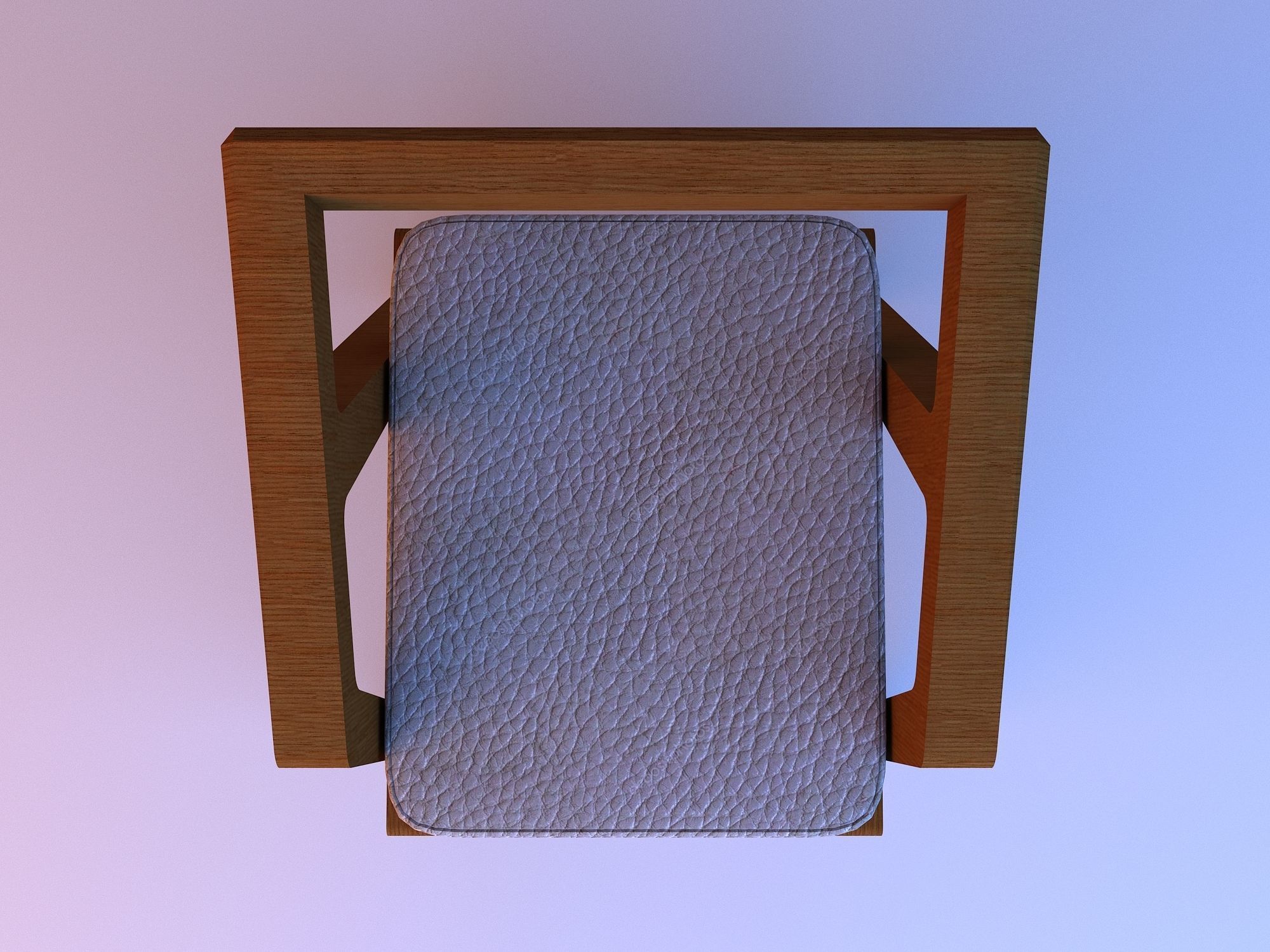 Wooden chair loft style 3D model | CGTrader