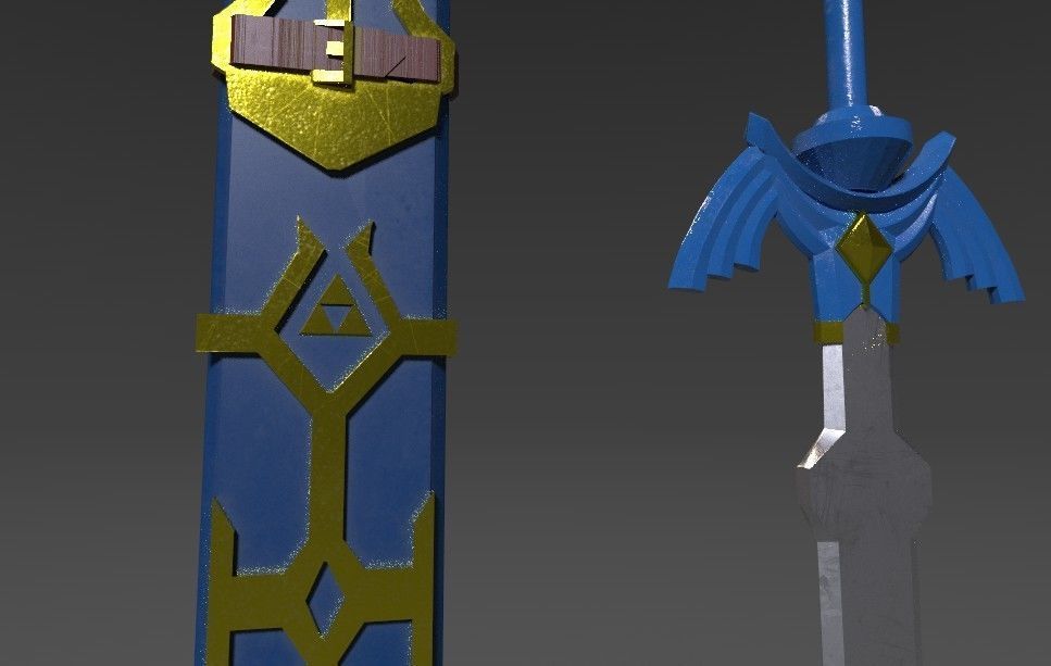 3D model Master Sword of The Legend of Zelda VR / AR / low-poly | CGTrader